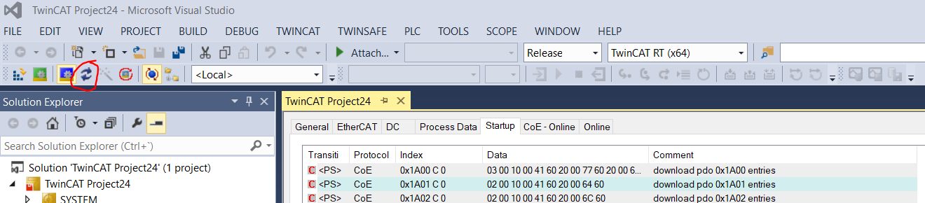 EtherCAT PDO Mapping