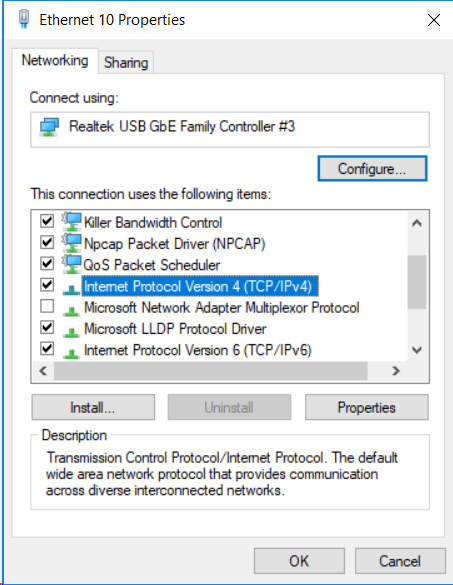 Setting up Ethernet connection (CANopen)