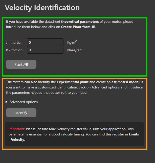 Velocity Identification