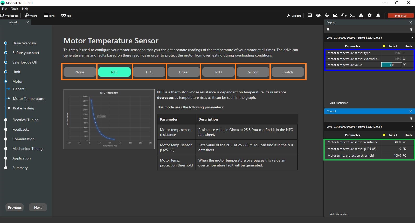 Motor Temperature Sensor