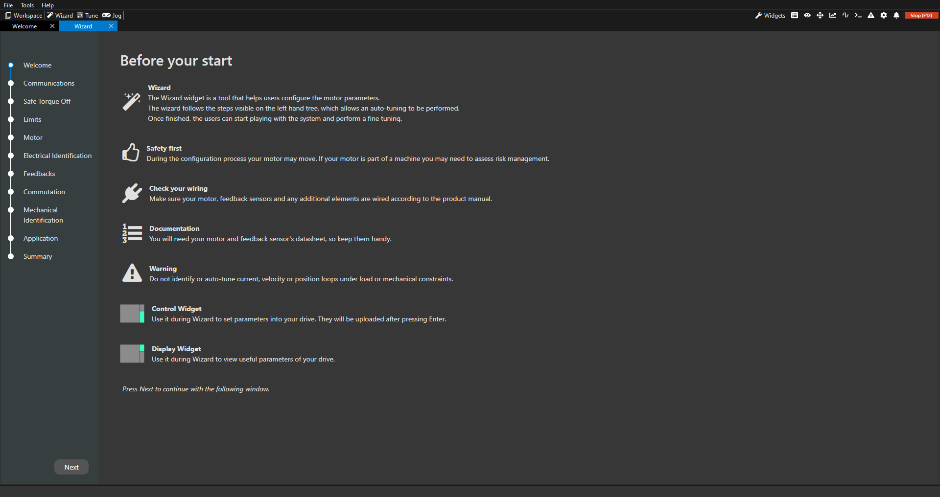 Configuration Wizard