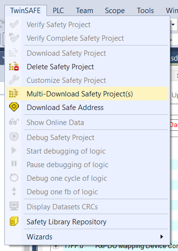 Setting up an FSoE application with TwinCAT